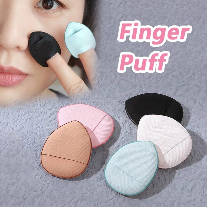 1pcs Mini Powder Puff Finger Cute Water Droplet Puff Face Concealer ...