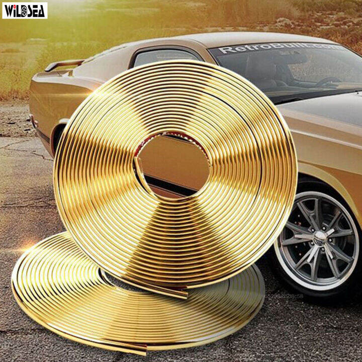 Wildsea Rim Sticker Styling Wheel Stripe Electroplated Metal Bright ...