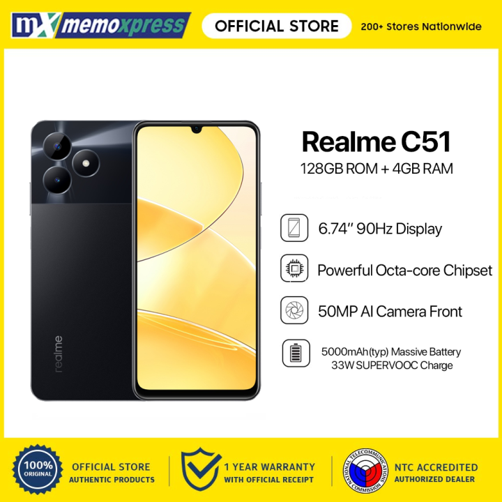 Realme C51 128GB ROM + 4GB RAM - Memoxpress | Lazada PH