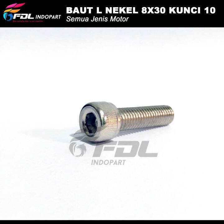 Baut L Nekel 8x30 M8 Kunci 10 | Lazada Indonesia