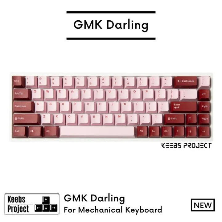 MDD GMK Darling Keycap PBT Pink Red 129Pcs OEM Keycaps Mechanical ...