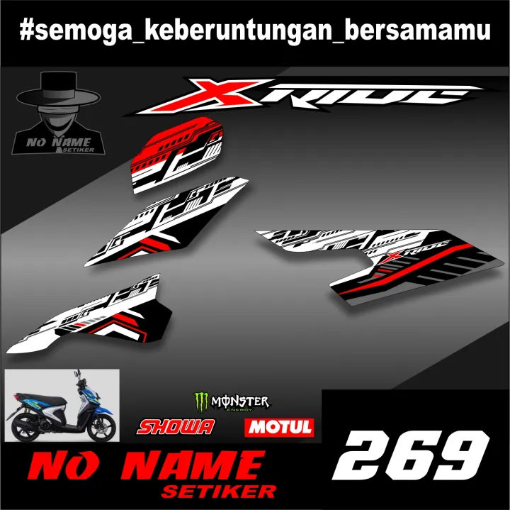 Striping X Ride 125 (269) tahun 2017 2018 2019 2020 2021 2022 stiker ...