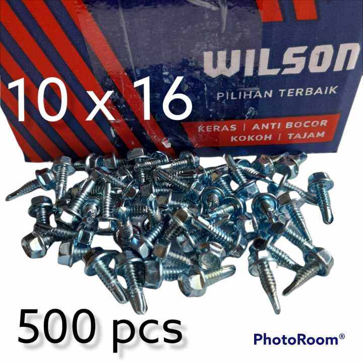 WILSON Baut Skrup Baja Ringan 500 Pcs 10x16 | Lazada Indonesia