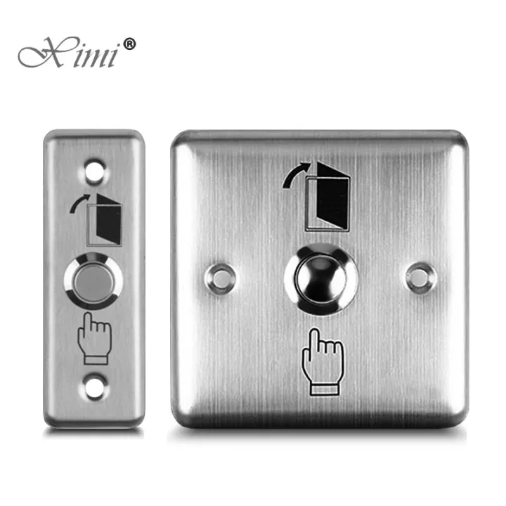 Stainless Steel Exit Button Push Switch Door Sensor Opener Release For Magnetic Lock Access ...