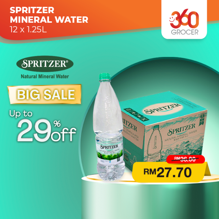 SPRITZER NATURAL MINERAL WATER - 12 X 1.25L | Lazada