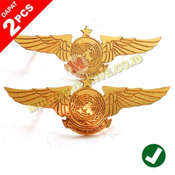 Wing Senior Avsec - Pin Wing Penerbangan Basic Avsec - Bros Junior ...
