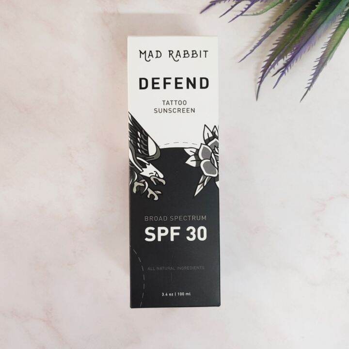 โลชั่นกันแดด ดูแลรอยสัก บำรุงรอยสัก Defend Tattoo SPF 30, 100 ml [Mad ...