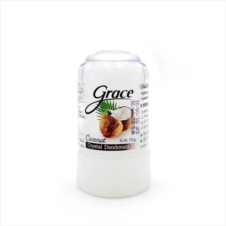 Grace Natural Crystal Deodorant Tahan 24 Jam Aroma Coconut Kelapa Putih ...