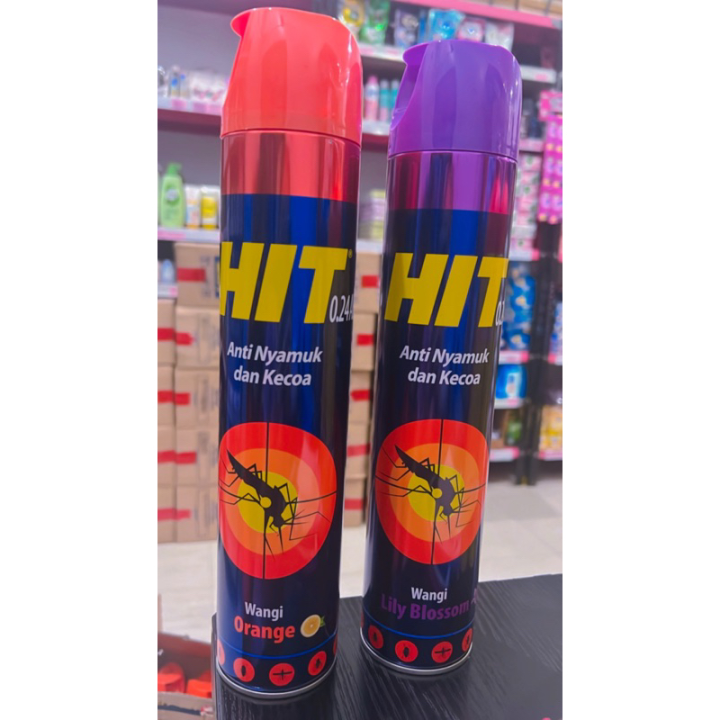 Hit HIT aerosol orange / lily blossom 600ml anti nyamuk dan kecoa ...