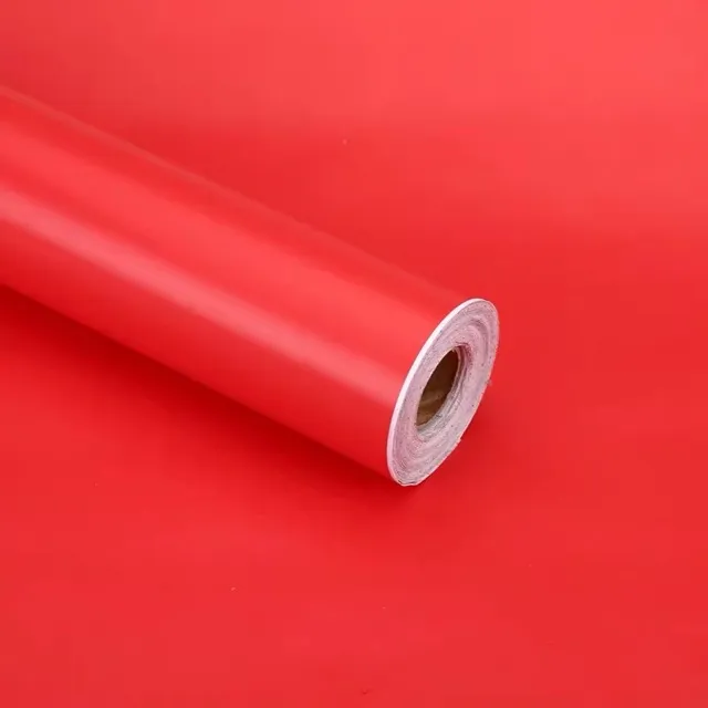 PLAIN RED WALLPAPER STICKER DESIGN 10METERS*45CM | Lazada PH