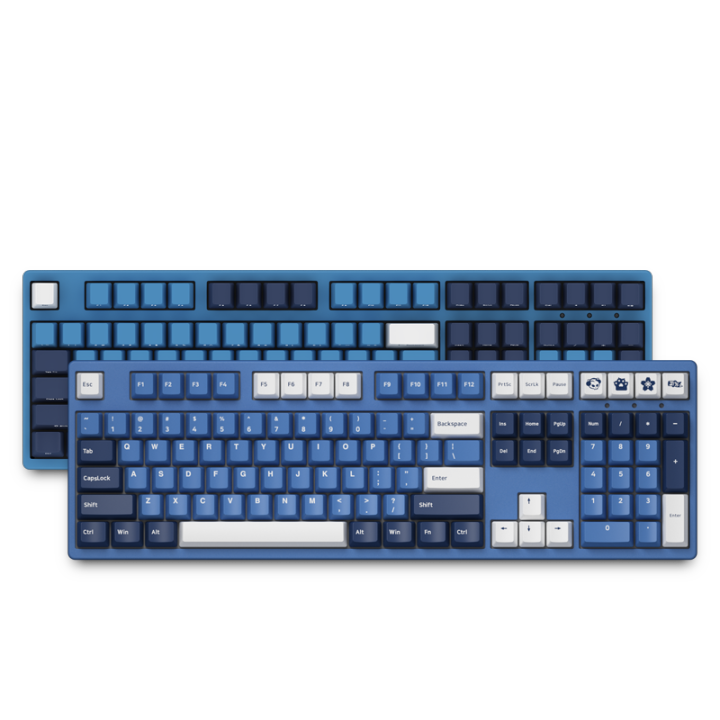 AKKO Ocean Star wired mechanical keyboard 87-key 108-key PBT keycap ...