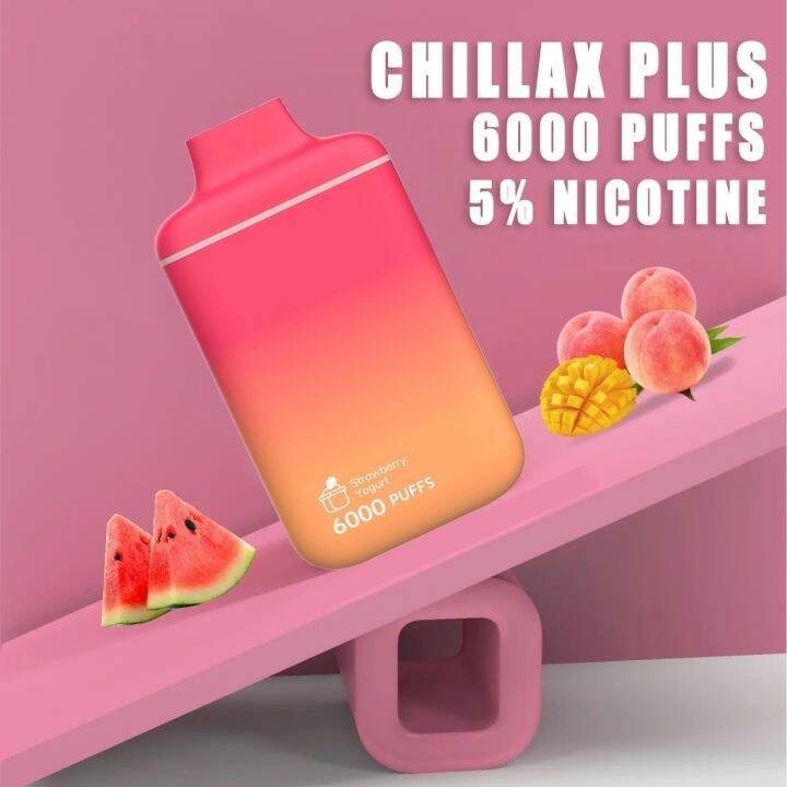 PUFFS INTENSE MENTHOL TOBACCO SMOKE Chillax Plus 6000 Puff Disposable ...