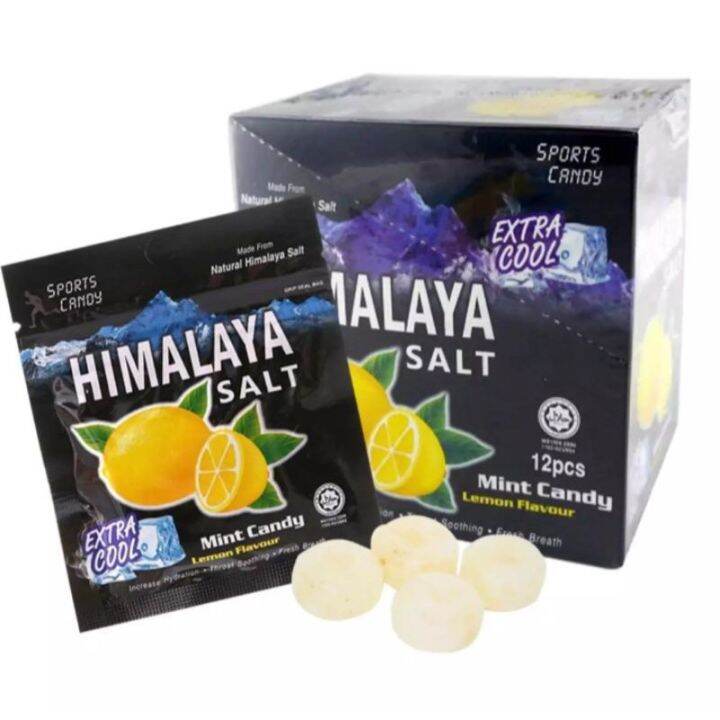 HIMALAYA SALT LEMON MINT SPORT CANDY (Original Malaysia) BOX OF 12 ...