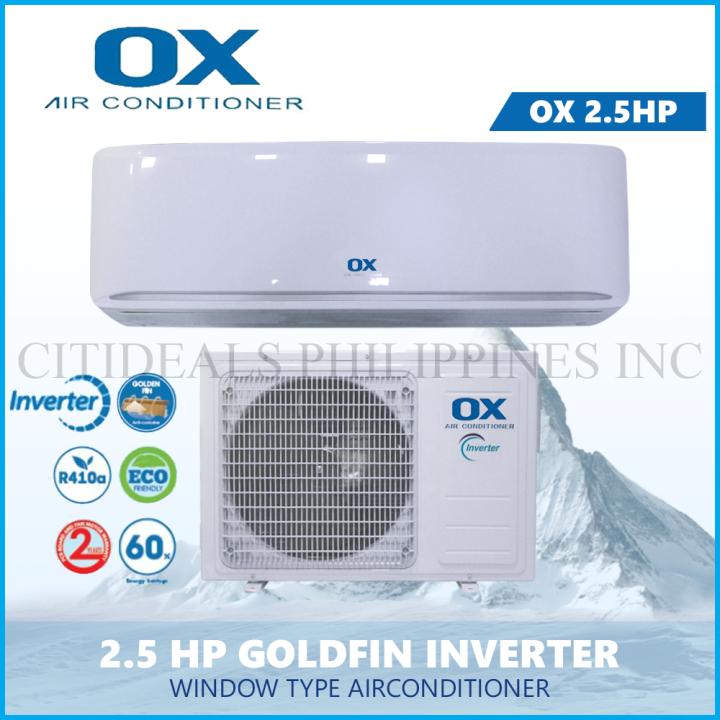 Split Type AirCon 2.5hp OX airconditioner GOLDFIN DC Inverter OWMI-24CS ...