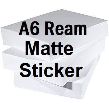 A6 Matte Sticker (500 Sheets) Sold Per Pack | Lazada PH