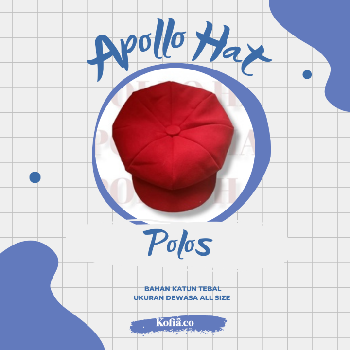 TOPI APOLLO DEWASA MERAH | Lazada Indonesia