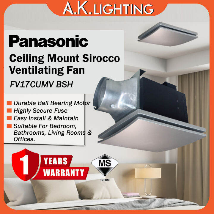 PANASONIC Ceiling Mount Sirocco Ventilation Fan FV17CUMV | Lazada