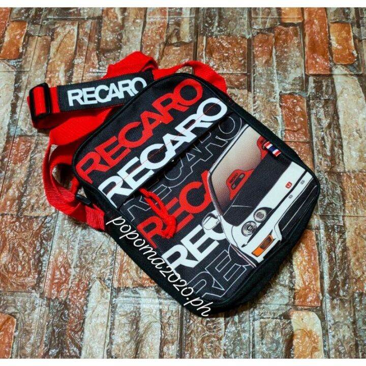 Recaro Black And Red Edition Strap Crossbody Sling Bag | Lazada PH