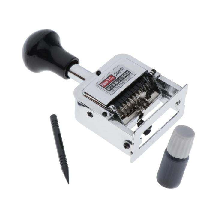 Gociy Coder - 8 Digit Automatic Numbering Machine - Metal Date Stamp -208 | Lazada PH