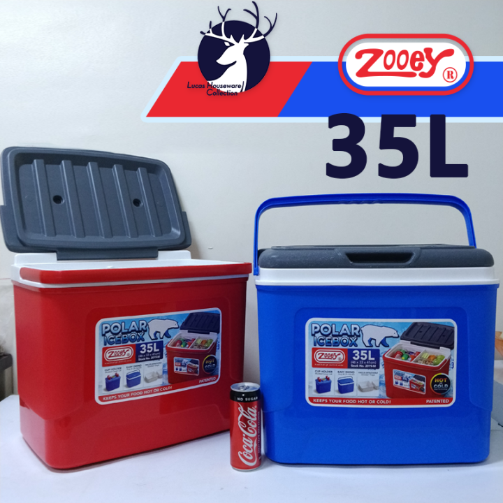 Zooey COOLER BOX Polar Ice Box Chest Insulated Cooler Ice Box Large 35 ...