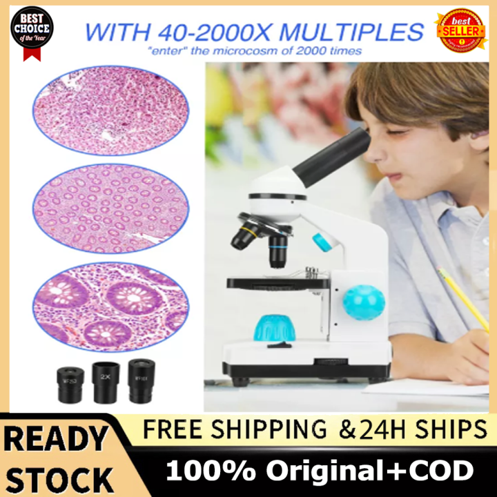 【High Quality+ In Stock】100-2000X Magnification Student Scientific ...