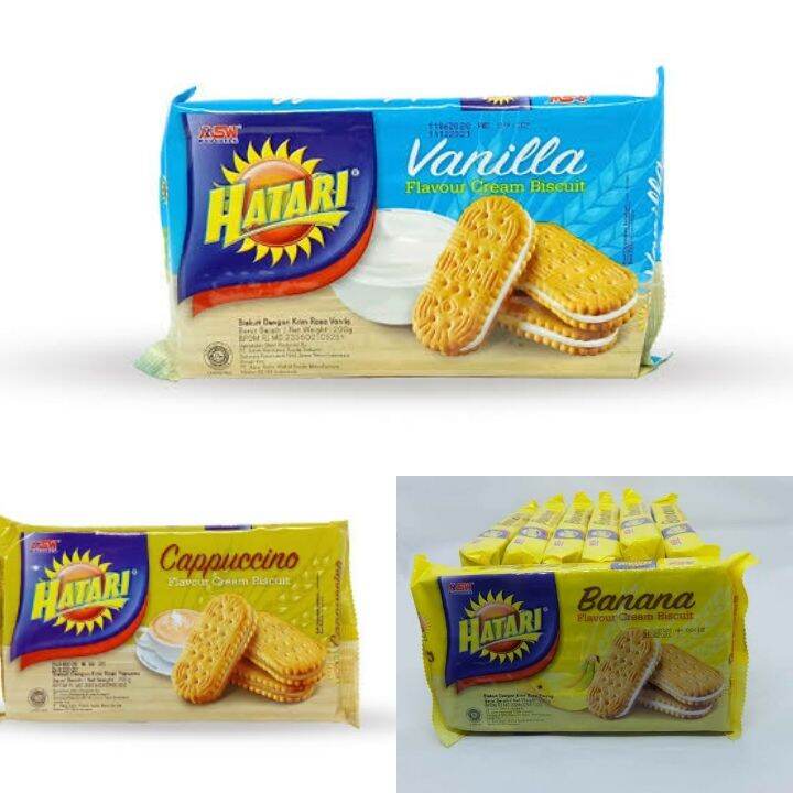 Hatari flavour cream biscuit (perpcs) biskuit sandwich enak dan murah ...