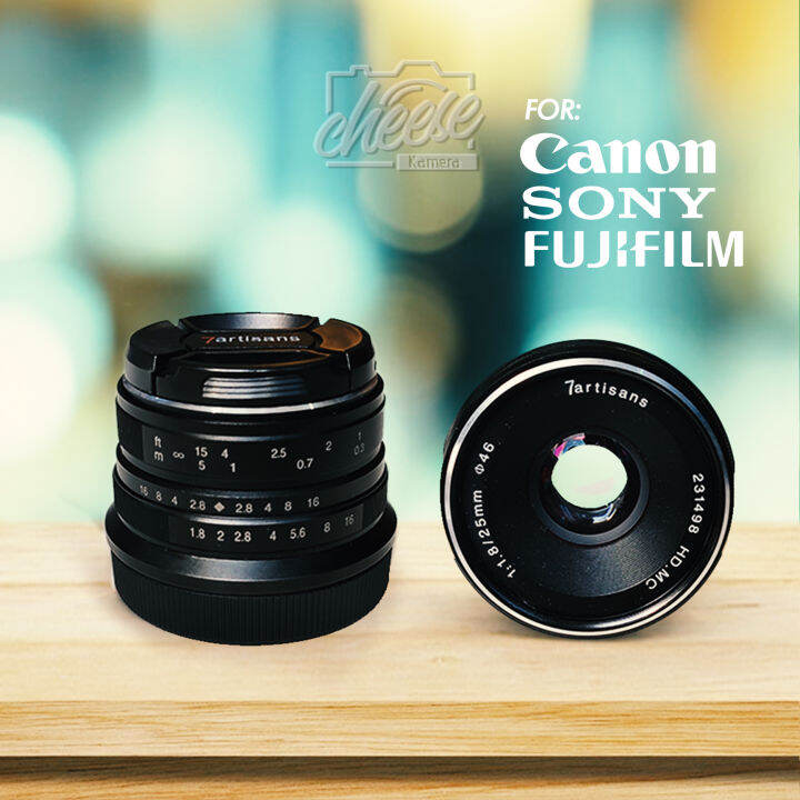 LENSA FIX 7ARTISANS 25MM F1.8 FOR MIRRORLESS CANON SONY FUJIFILM HASIL ...