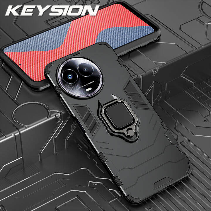 KEYSION Shockproof Case for Realme 11 5G 11X 5G 11 Pro+ 11 4G C67 5G ...