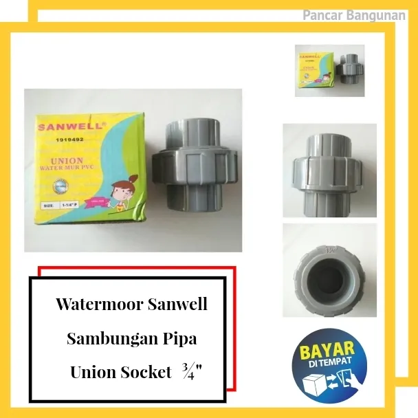 WATERMUR PVC SANWELL 3/4 INCH POLOS - WATERMOR PVC - STOP KRAN WATERMUR ...