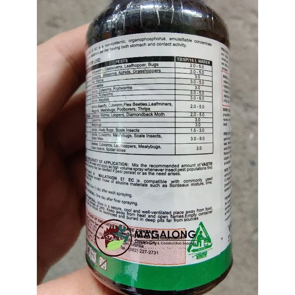 COD MALATHION INSECTICIDE 57 EC 250 ml - SAFE TO USE ON ANIMALS - VAST ...