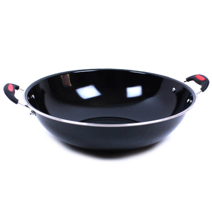 Wajan Hitam 34 cm Enamel GSE Hitam | Lazada Indonesia