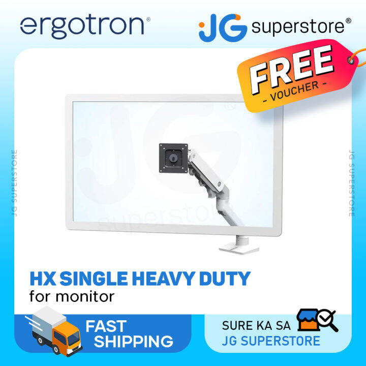 Ergotron HX Heavy Duty Single Desk Monitor Arm Mount Bracket Stand ...