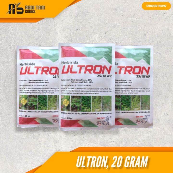HERBISIDA ULTRON 25/18 WP 20 GRAM HERBISIDA PRA DAN PURNA PADA PADI ...