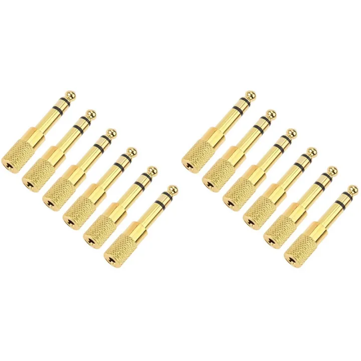 Quarter Inch Adapter, 6.35mm (1/4 Inch) Male to 3.5mm (1/8 Inch) Female ...