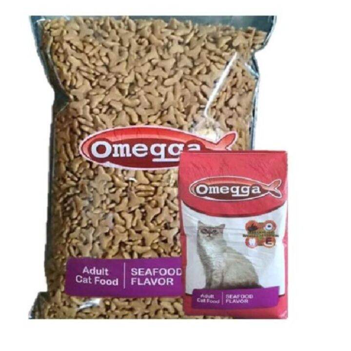 Makanan kucing omega seafood repack 1kg cat food omegga catfood ...