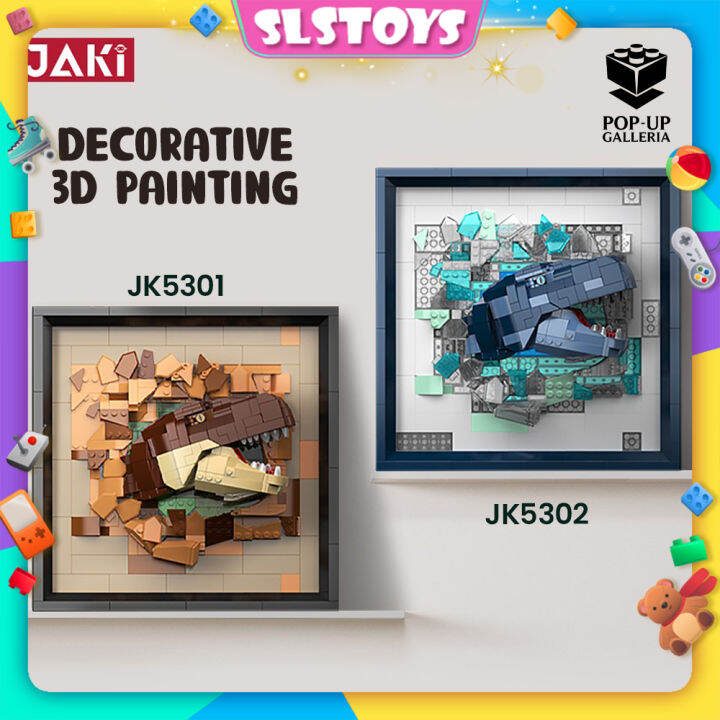 Jaki Block DIY Block 3D Painting Glacier Primal Dinosaur Adventures Art ...