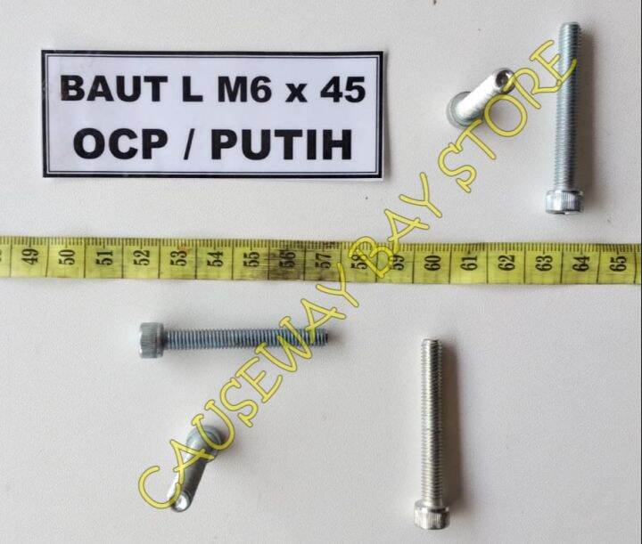 Baut L M6 X 45 OCP PUTIH | Lazada Indonesia