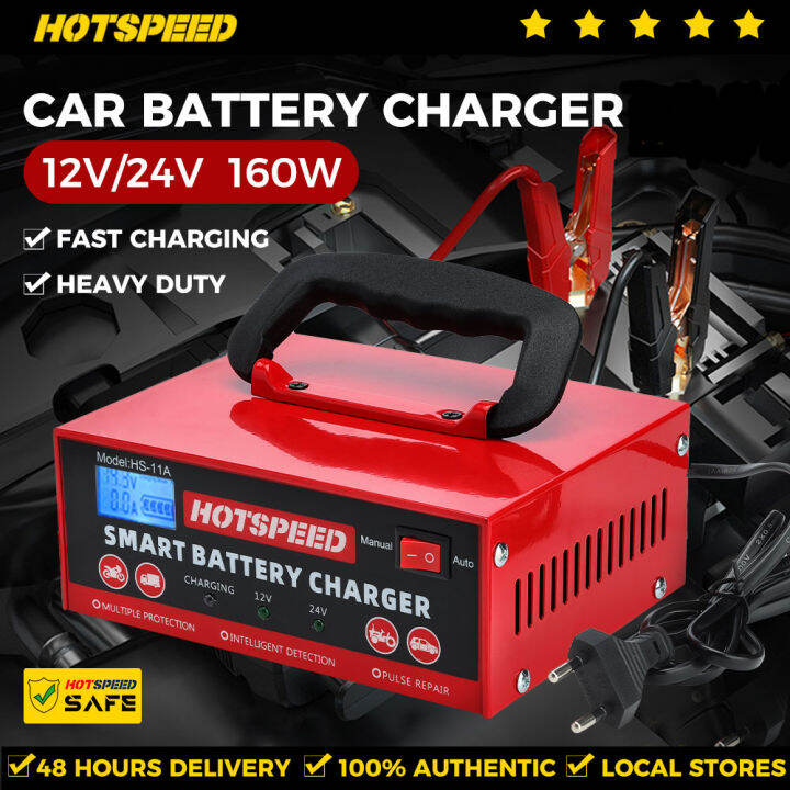 HOTSPEED Battery Charger 12v 24v Japan For Car Original Heavy Duty Fast ...