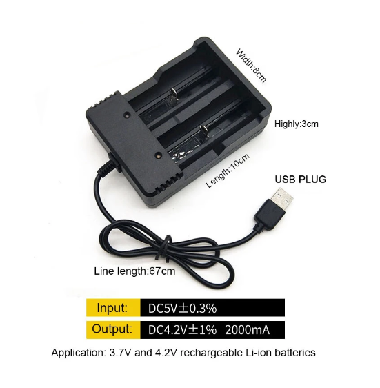 JX-Smart Charger Universal LED Battery Charger 2 Slots | Lazada PH