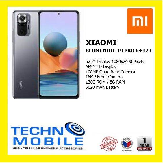 Redmi Note 10 pro 8+128, 6+128, Global Version 1year warranty | Lazada PH