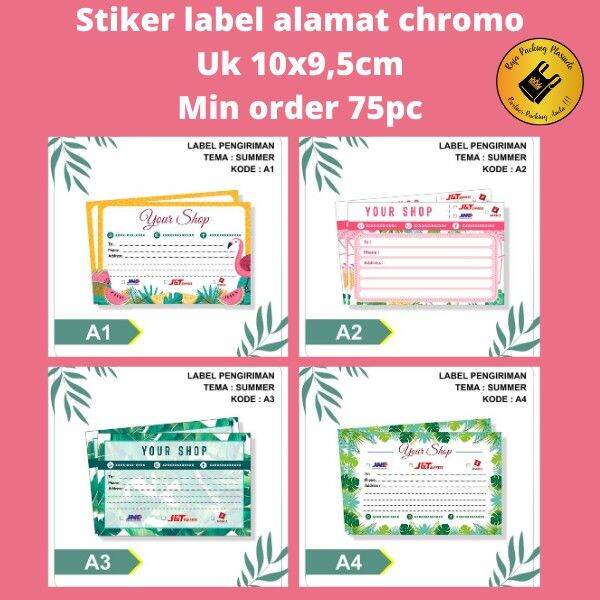 Free Desain Stiker Label Alamat pengiriman ukuran besar | Sticker ...