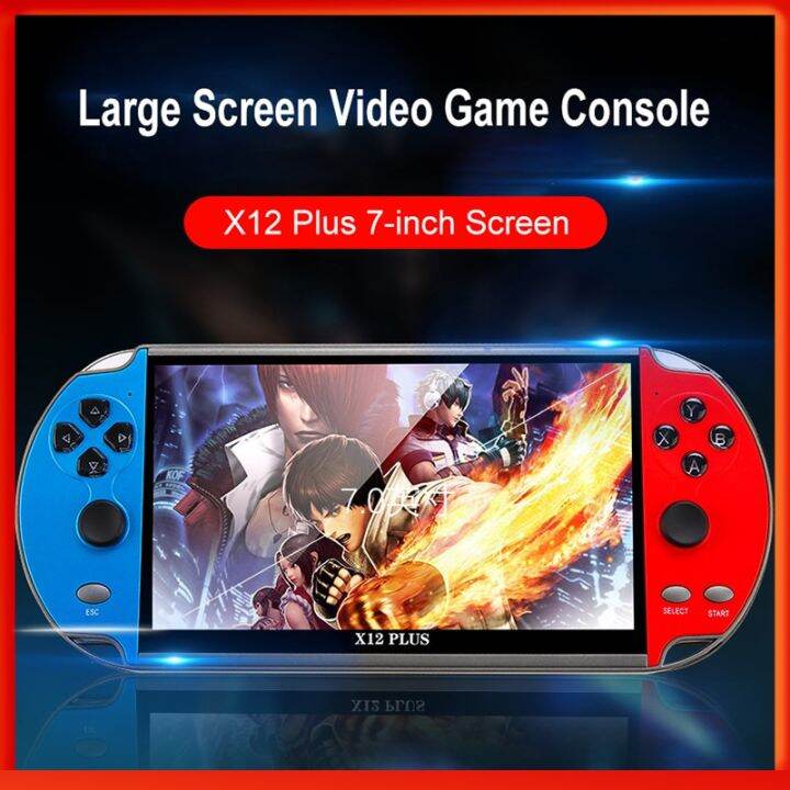 X12 Plus 16G 7Inch Game Console Portable Camera MP5 LCD Rechargeable ...