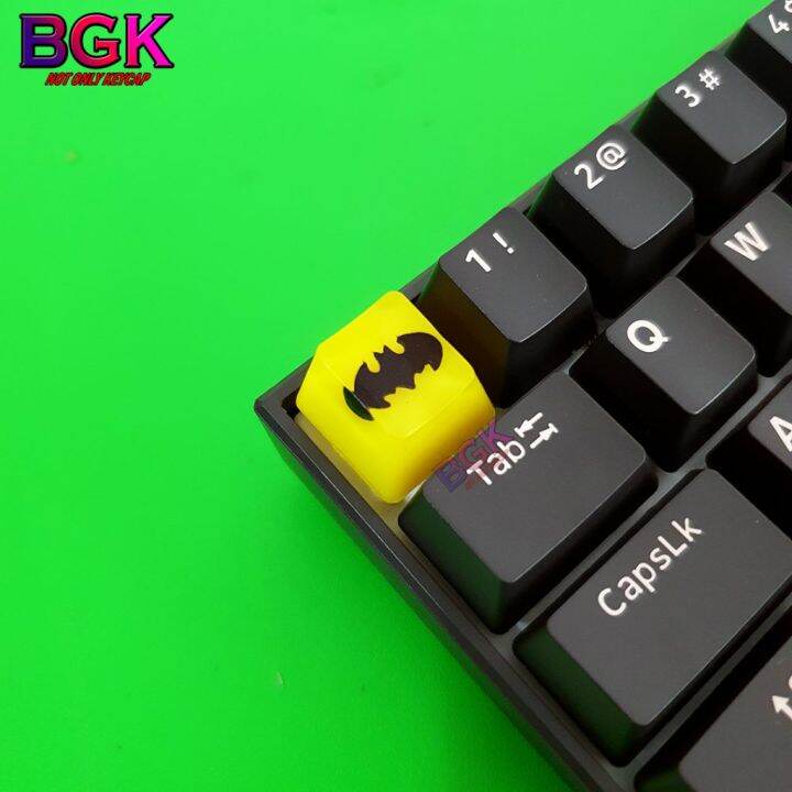 Keycap Lẻ hình LOGO Batman DC ( keycap resin độc lạ )( Keycap Artisan ...