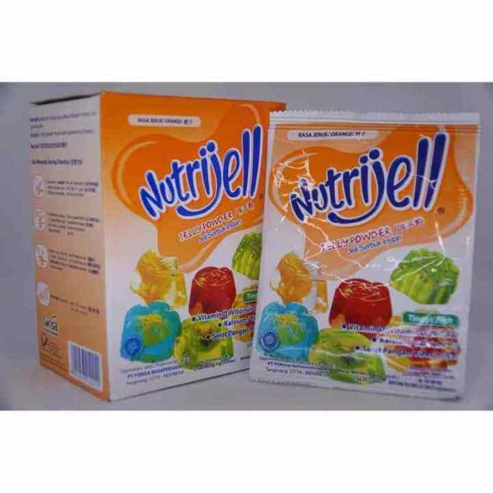 Nutrijell Rasa Jeruk 15gr Agar Nutrijel Orange Jelly Powder | Lazada ...