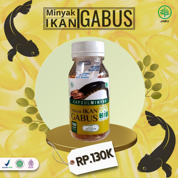 Kapsul Minyak Ikan Gabus HIU 100 Kapsul | Lazada Indonesia
