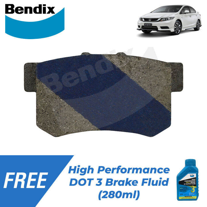 Bendix Brake Pads GCT DB1142 Rear Set for Honda Civic 2004-2015 | Lazada PH