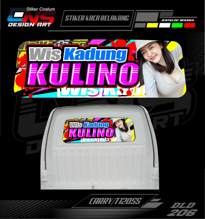 Stiker Kaca Belakang Pick Up Old Carry / T120SS Custom Bisa Request ...