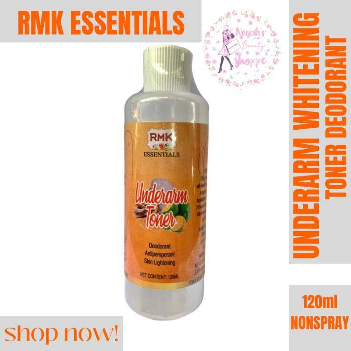 RMK ESSENTIALS UNDERARM WHITENING TONER DEODORANT 120ml. Non-Spray ...