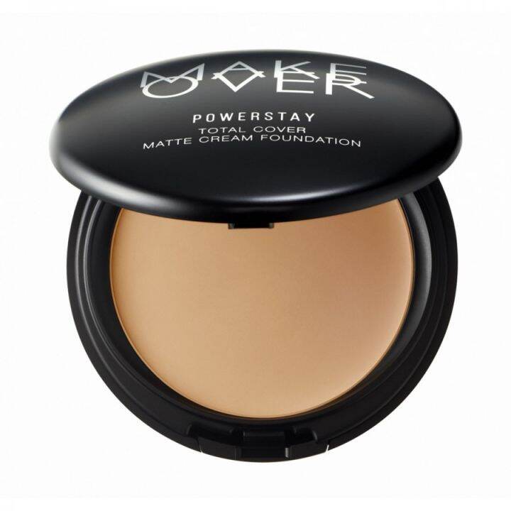 MAKE OVER POWERSTAY TOTAL COVER Matte Cream Foundation 12g - Bedak ...