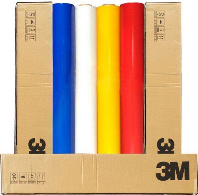3M 610 SERIES REFLECTIVE - WHITE SILVER, RED, YELLOW, BLUE - 4ft x 3ft per order | Lazada PH